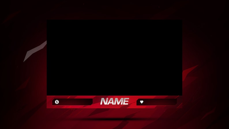 Minimal Red Stream Overlay Pack for Twitch, Kick & Youtube Streamers ...