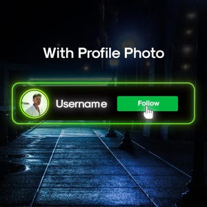 Animated Neon Kick Lower Third: Social Media Popup - Etsy