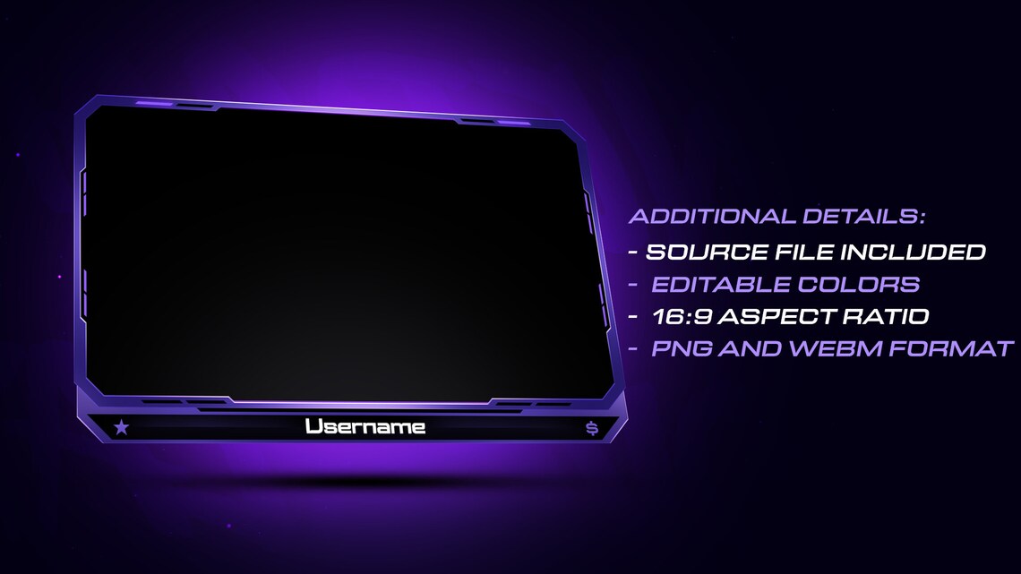 Modern Webcam Overlay Animated - Etsy