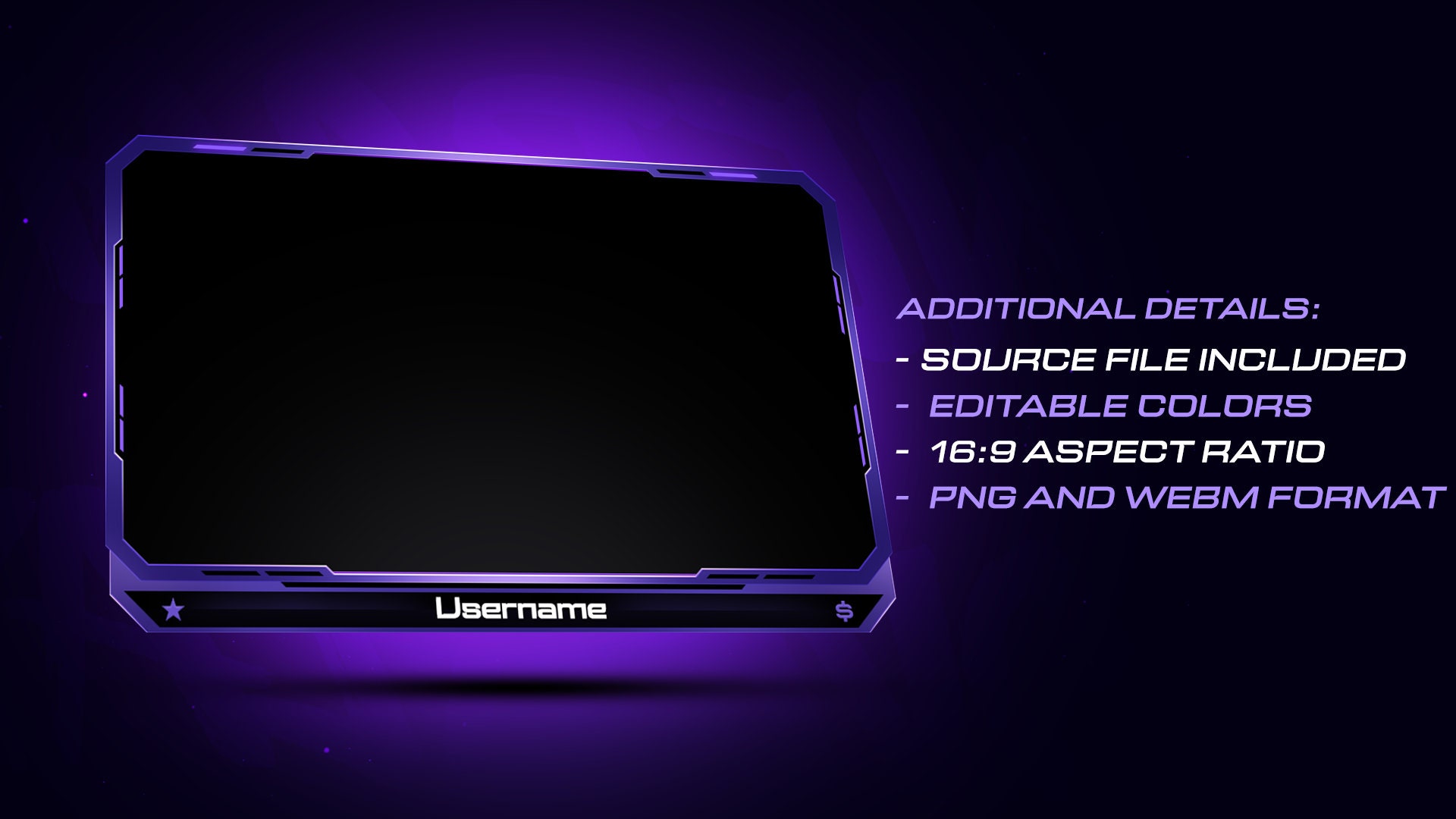 Modern Webcam Overlay Animated - Etsy