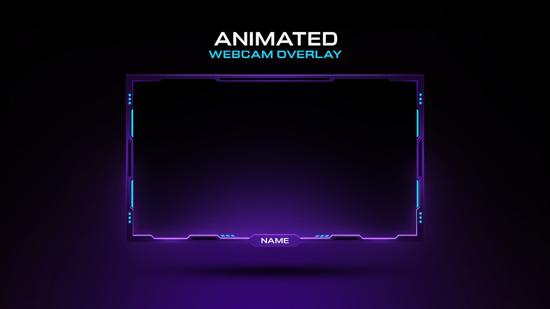 Minimal Animated Purple Webcam Overlay || Animated Stream Webcam ...