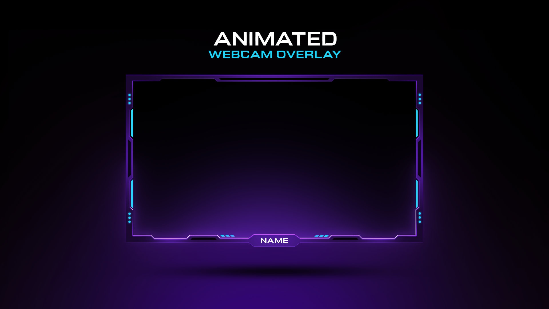 Minimal Animated Purple Webcam Overlay || Animated Stream Webcam ...