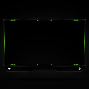 Green Animated Webcam Overlay: Minimalist Stream Facecam Template - Etsy
