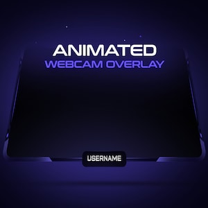 Animated Rounded Webcam Overlay Template/twitch Stream Overlays/facecam Overlay/facecam Animated ...