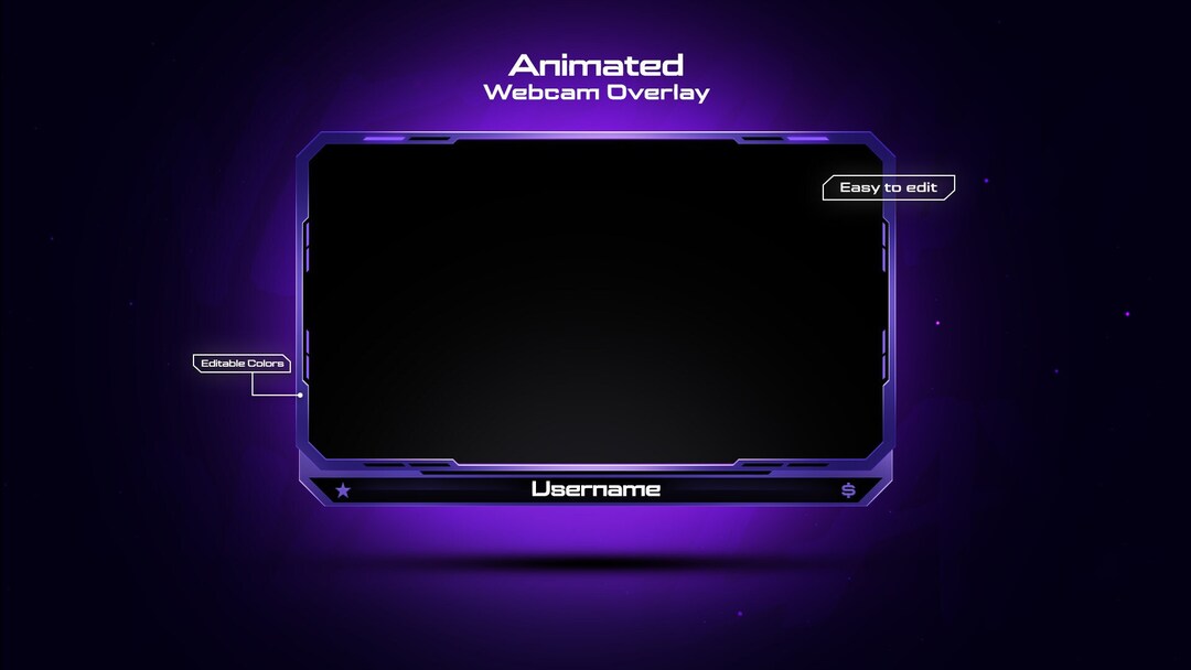 Modern Webcam Overlay Animated - Etsy