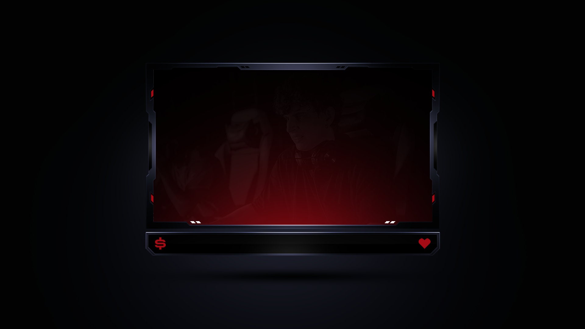Animated Dark Red Webcam Overlay: Clean Stream Template - Etsy