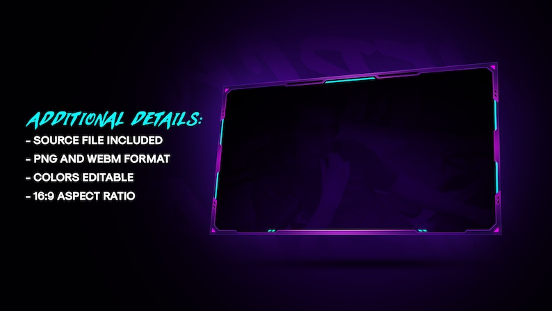 Minimal Animated Webcam Overlay || Purple Animated Webcam Overlay ...