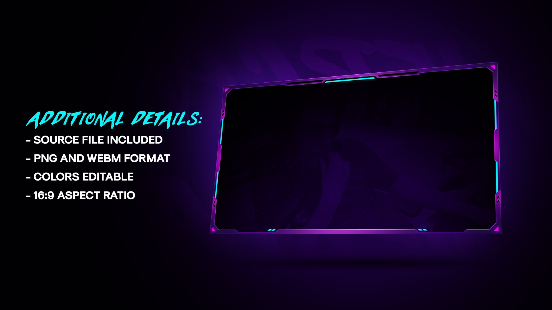 Minimal Animated Webcam Overlay || Purple Animated Webcam Overlay ...