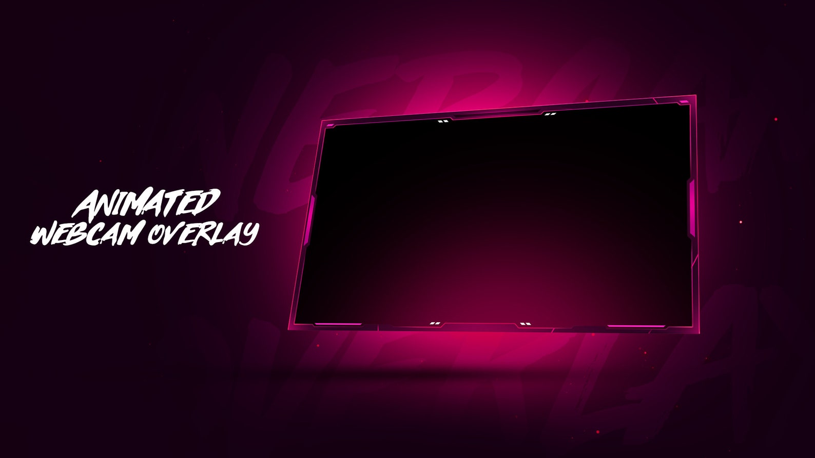 Clean Animated Webcam Overlay // Animated Webcam Overlay Template for ...