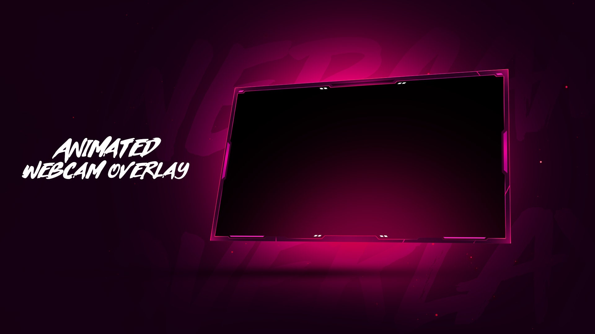 Clean Animated Webcam Overlay // Animated Webcam Overlay Template for ...