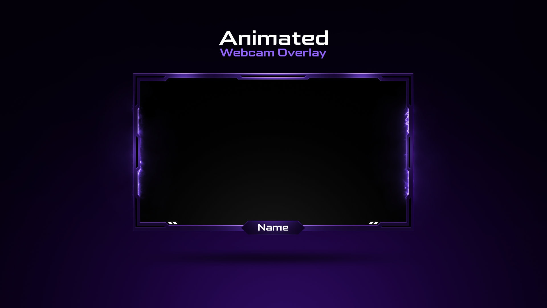Animated Electric Webcam Overlay // Electric Animated Webcam Overlay ...