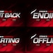 Minimal Red Stream Overlay Pack for Twitch, Kick & Youtube Streamers ...