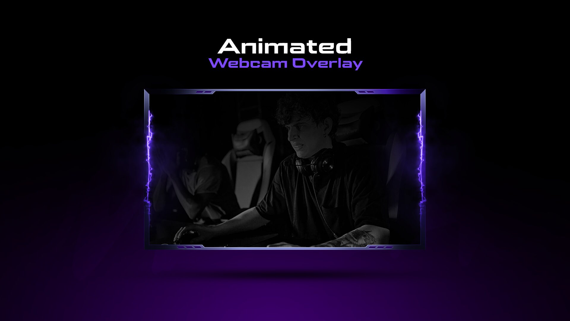 Animated Electric Webcam Overlay // Animated Purple Webcam Overlay ...