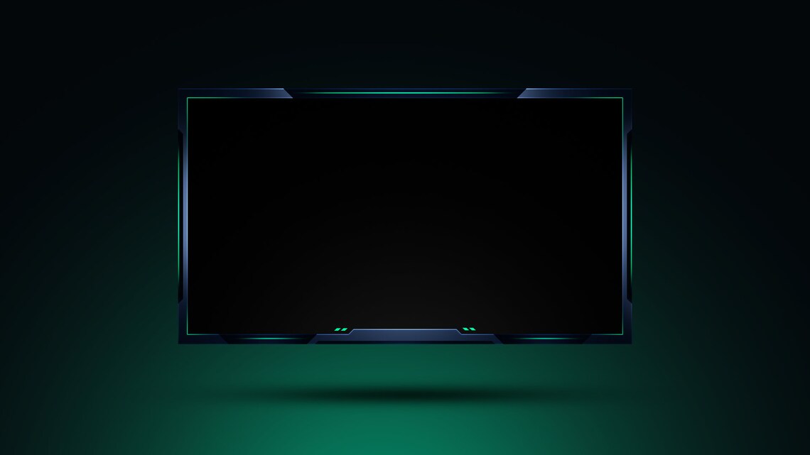 Animated Green Webcam Overlay: Clean Twitch Stream Facecam Template - Etsy