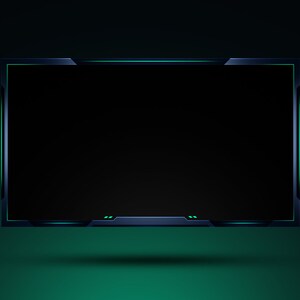 Animated Green Webcam Overlay: Clean Twitch Stream Facecam Template - Etsy