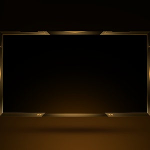 Minimal Yellow Webcam Overlay // Animated Webcam Overlay Template - Etsy