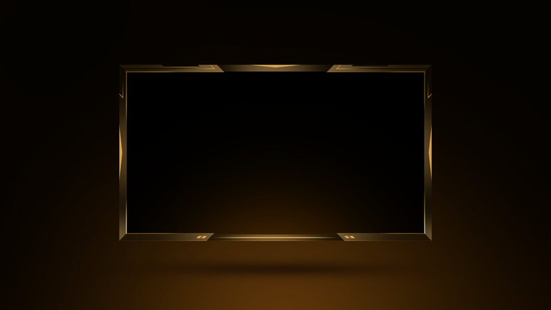 Minimal Yellow Webcam Overlay // Animated Webcam Overlay Template - Etsy