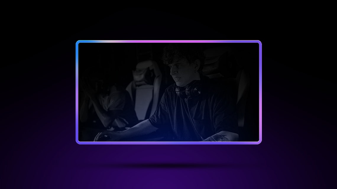 Purple Gradient Webcam Overlay // Animated Gradient Webcam Overlay ...