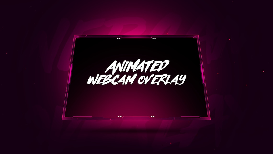 Clean Animated Webcam Overlay // Animated Webcam Overlay Template for ...