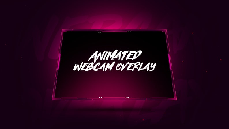 Clean Animated Webcam Overlay // Animated Webcam Overlay Template for ...