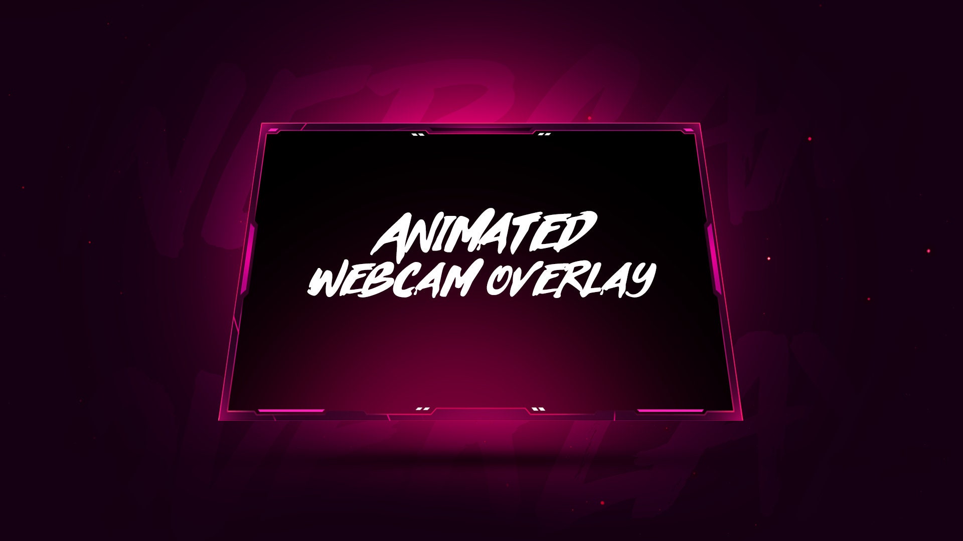 Clean Animated Webcam Overlay // Animated Webcam Overlay Template for ...