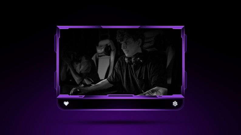 Clean Webcam Overlay // Animated Webcam Overlay Template // Kick ...