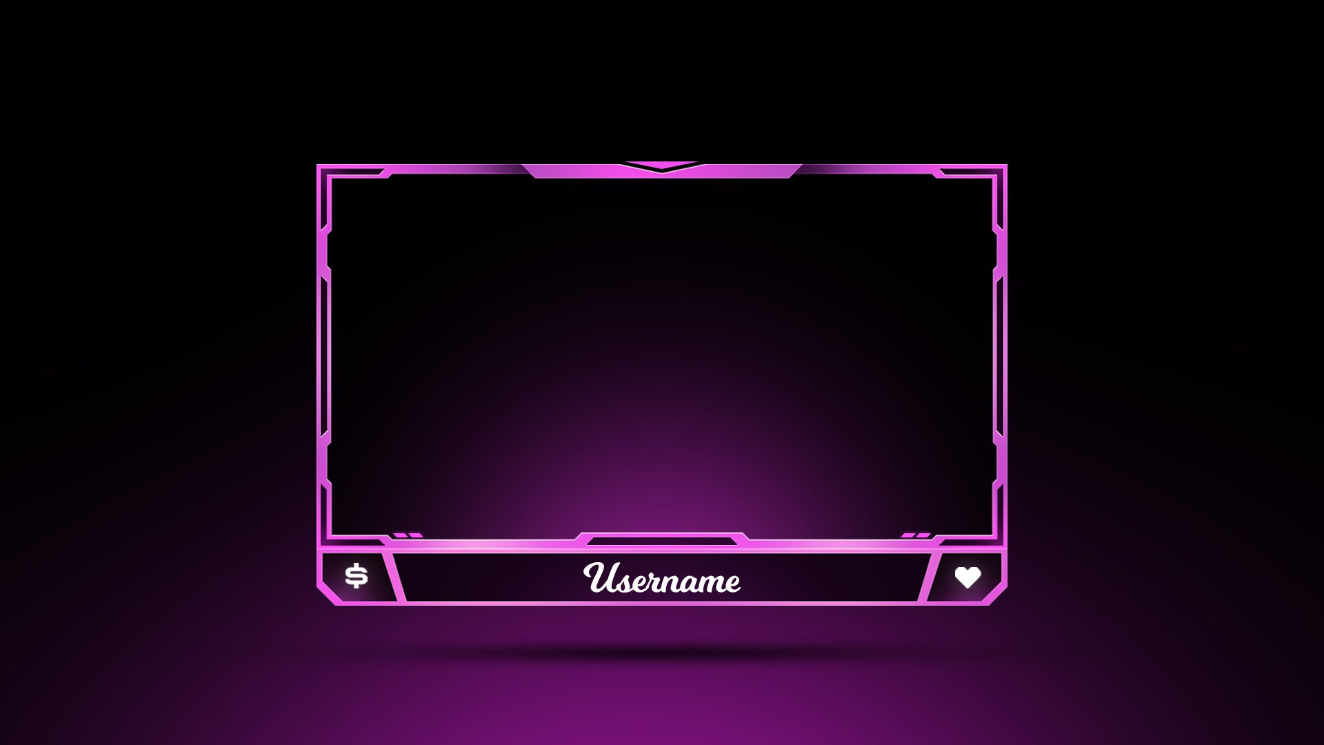 Animated Pink Webcam Overlay: Clean Stream Facecam Template - Etsy