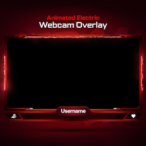 Animated Electric Webcam Overlay - Etsy