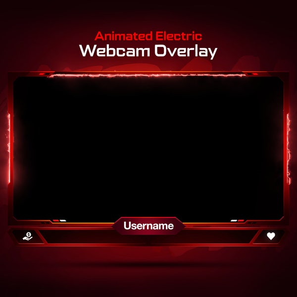 Red Twitch Overlay - Etsy