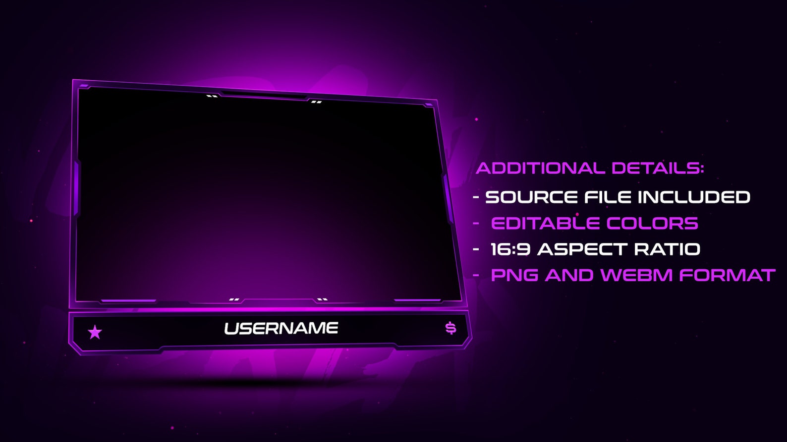 Clean Animated Webcam Overlay /animated Twitch Webcam Overlay/twitch ...