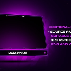 Clean Animated Webcam Overlay /animated Twitch Webcam Overlay/twitch ...
