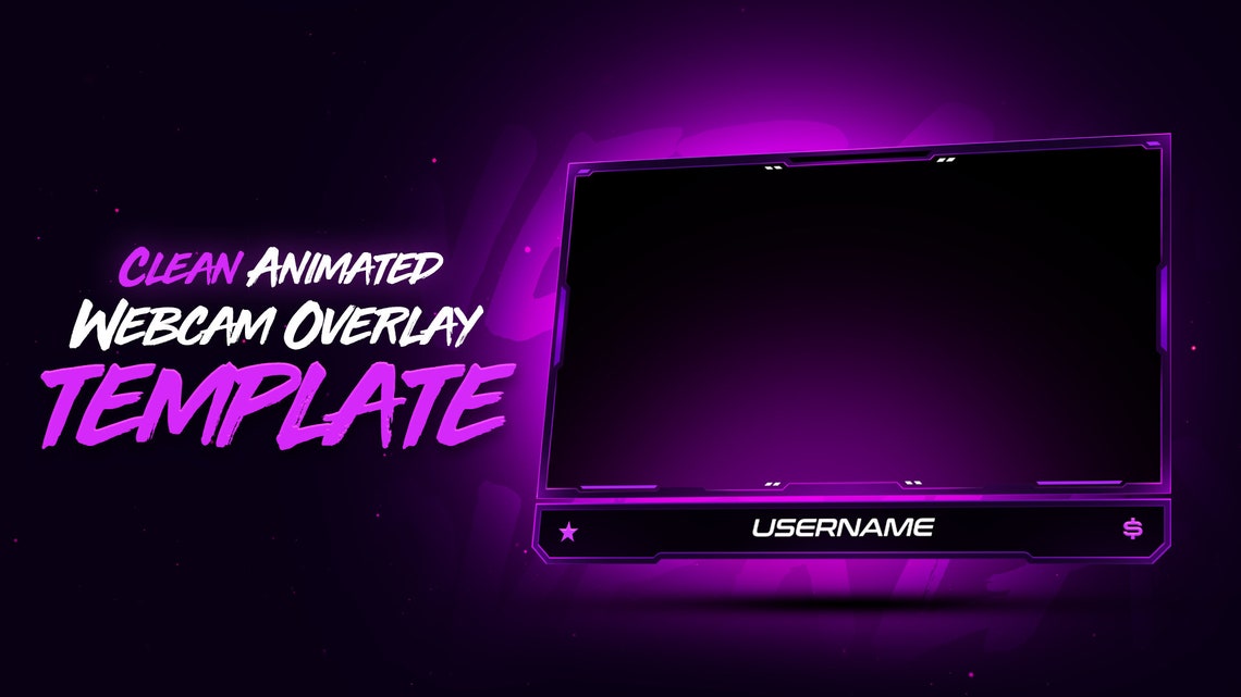 Clean Animated Webcam Overlay /animated Twitch Webcam Overlay/twitch ...