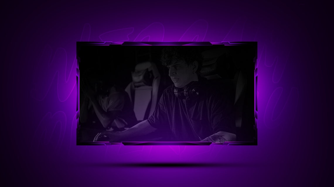 Animated Purple Webcam Overlay: Twitch Stream Facecam Template - Etsy