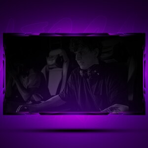 Animated Purple Webcam Overlay: Twitch Stream Facecam Template - Etsy