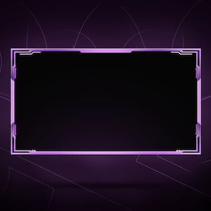 Animated Webcam Overlay Template/ Twitch Pink Webcam Frame Animated ...
