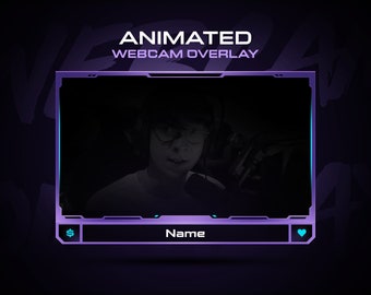 Clean Webcam Overlay // Animated Webcam Overlay Template // - Etsy