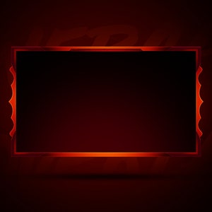 Clean Animated Webcam Overlay // Red Webcam Overlay Template // Stream ...