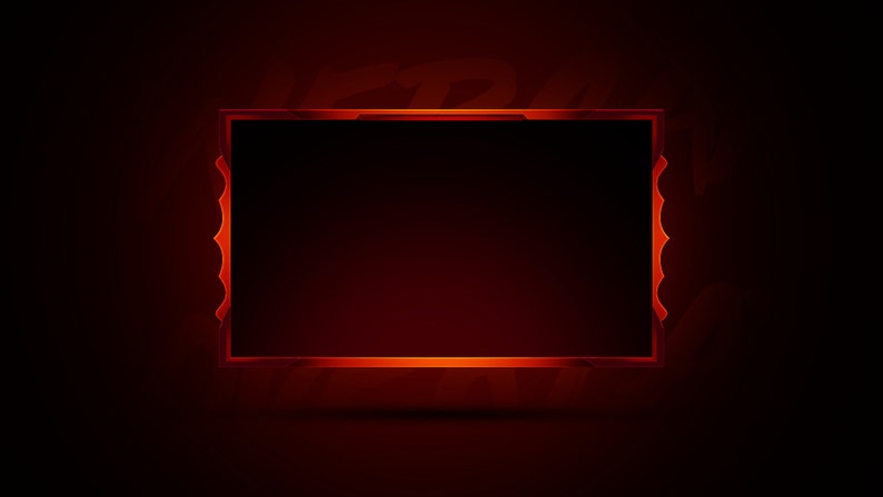 Clean Animated Webcam Overlay // Red Webcam Overlay Template // Stream ...