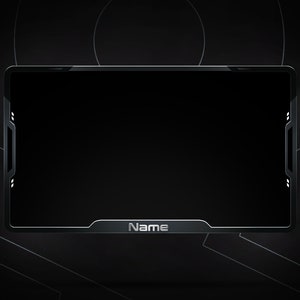 Animated Grey Webcam Overlay Template// Facecam Overlay Template// Grey ...