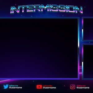 Retro Theme Twitch Stream Overlay Pack// Minimal Stream Overlay Pack ...