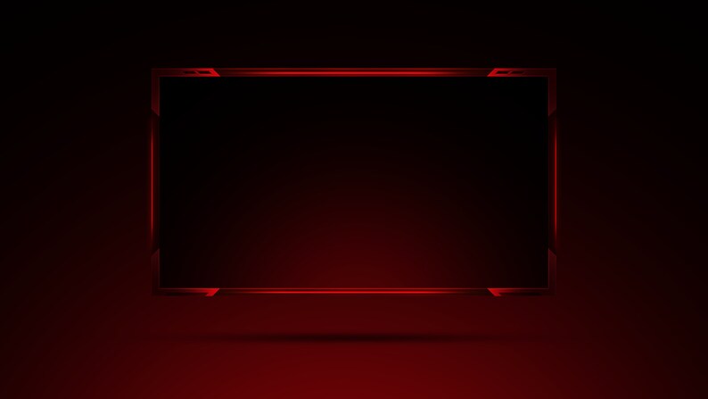 Animate Red Webcam Overlay // Minimal Red Webcam Overlay Template for ...