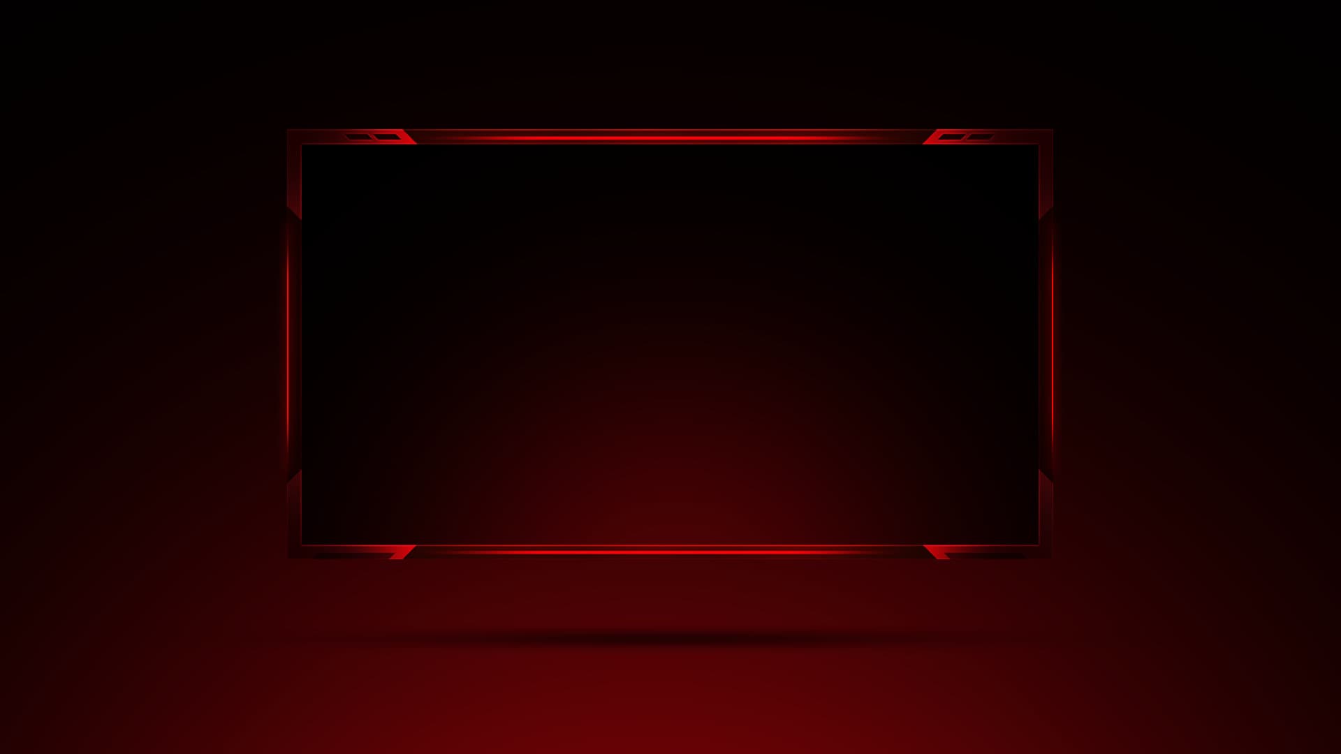 Animate Red Webcam Overlay // Minimal Red Webcam Overlay Template for ...