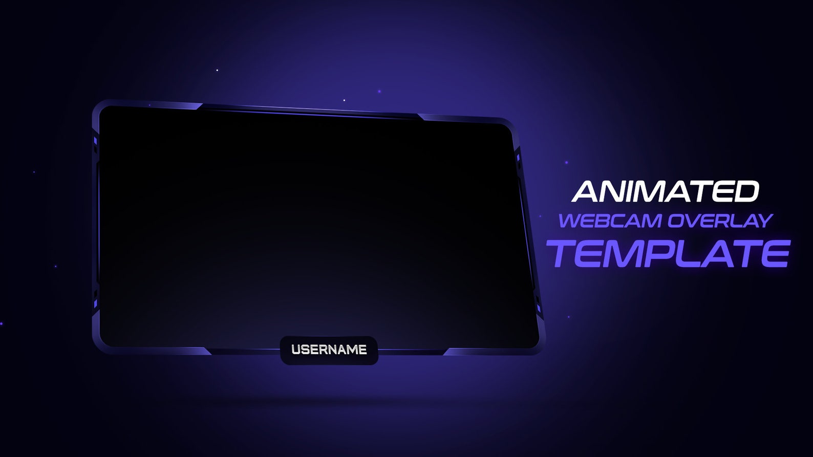 Animated Rounded Webcam Overlay Template/twitch Stream Overlays/facecam ...