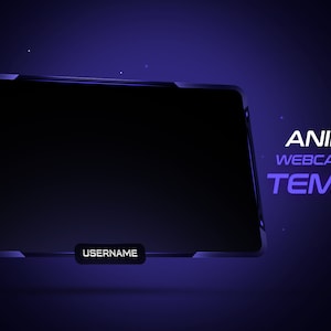 Animated Rounded Webcam Overlay Template/twitch Stream Overlays/facecam Overlay/facecam Animated ...