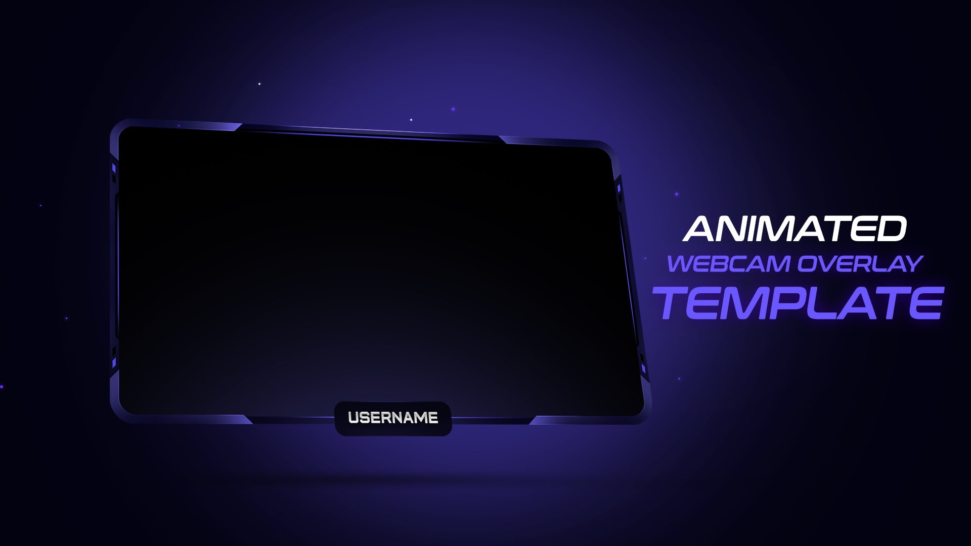 Animated Rounded Webcam Overlay Template/twitch Stream Overlays/facecam Overlay/facecam Animated ...