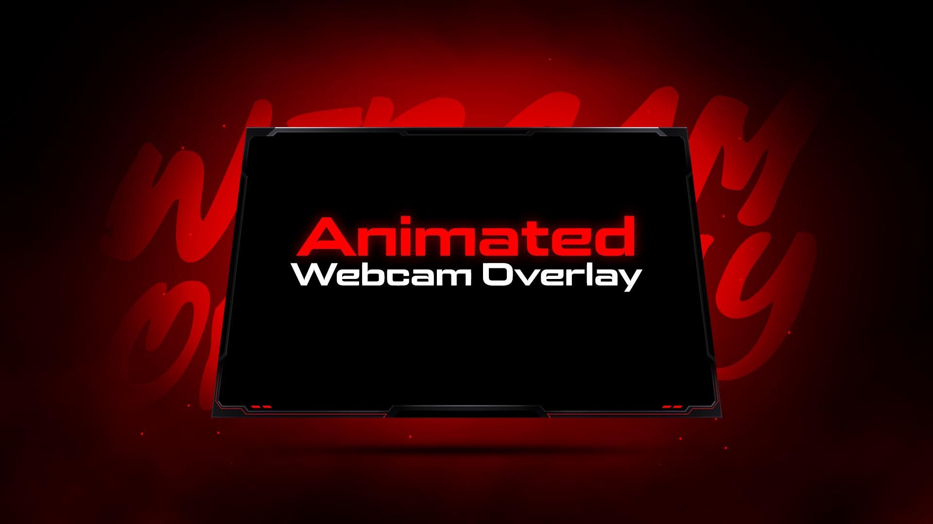 Animated Red Webcam Overlay: Streamer Facecam Template - Etsy
