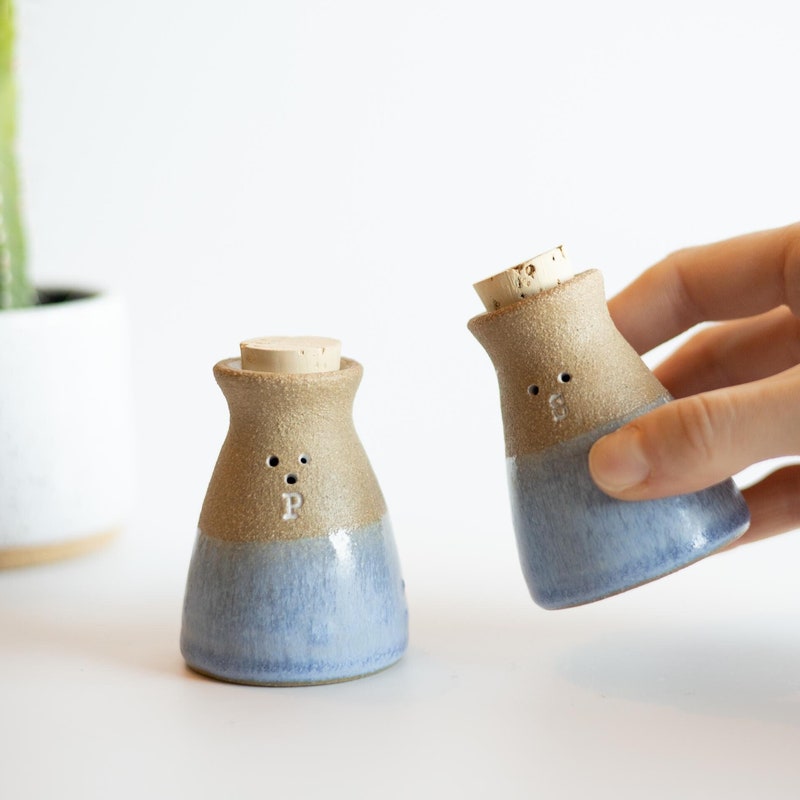 Salt and Pepper Shakers Ceramic - Etsy