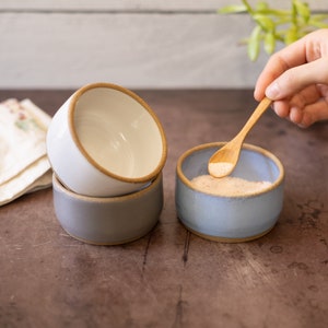 Small Bowl Kitchen and Dining Condiment Bowl Prep Ceramic Pinch Salt ...