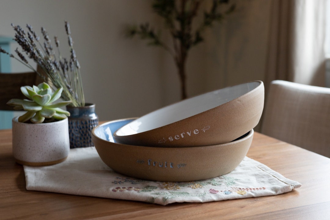 Personalized Wedding Gift for Her Handmade Ceramic Serving Platter Oven to Table Baking Dish 10. ...