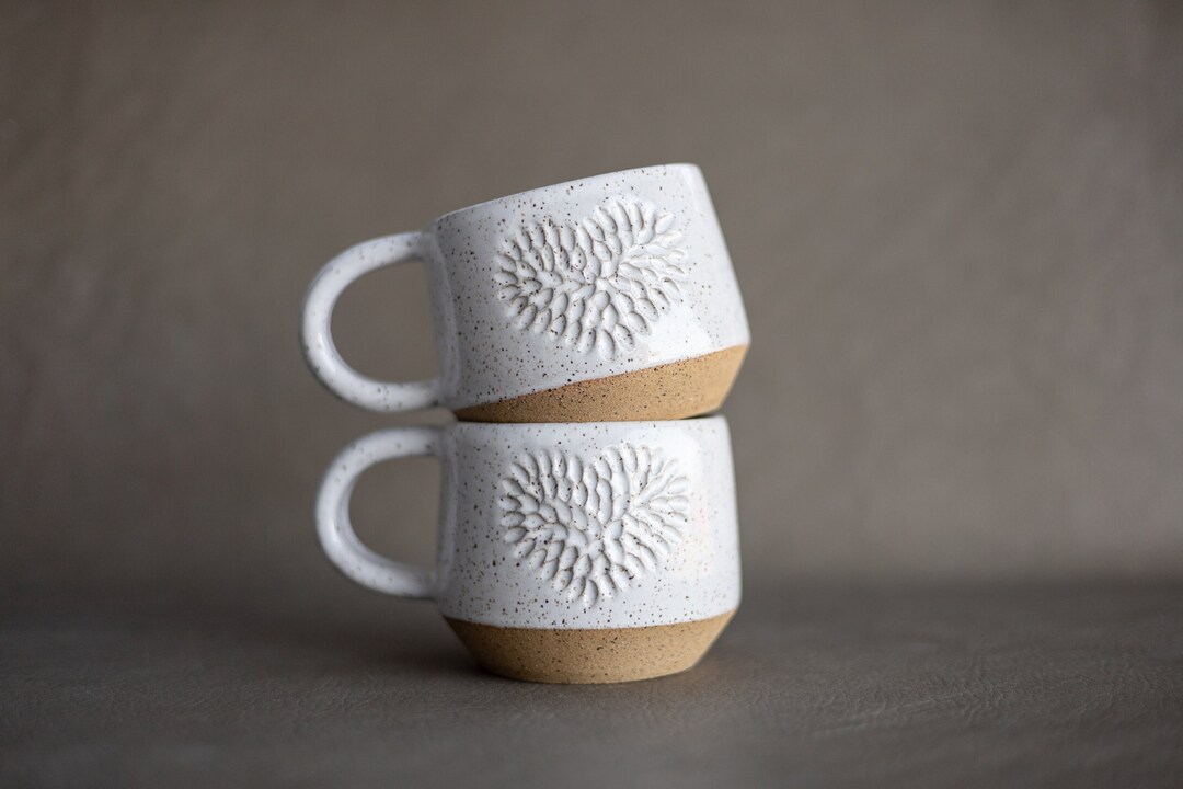 Ceramic Mug Coffee Mug Heart Mug Wedding Gift Stoneware Mug 16oz ...